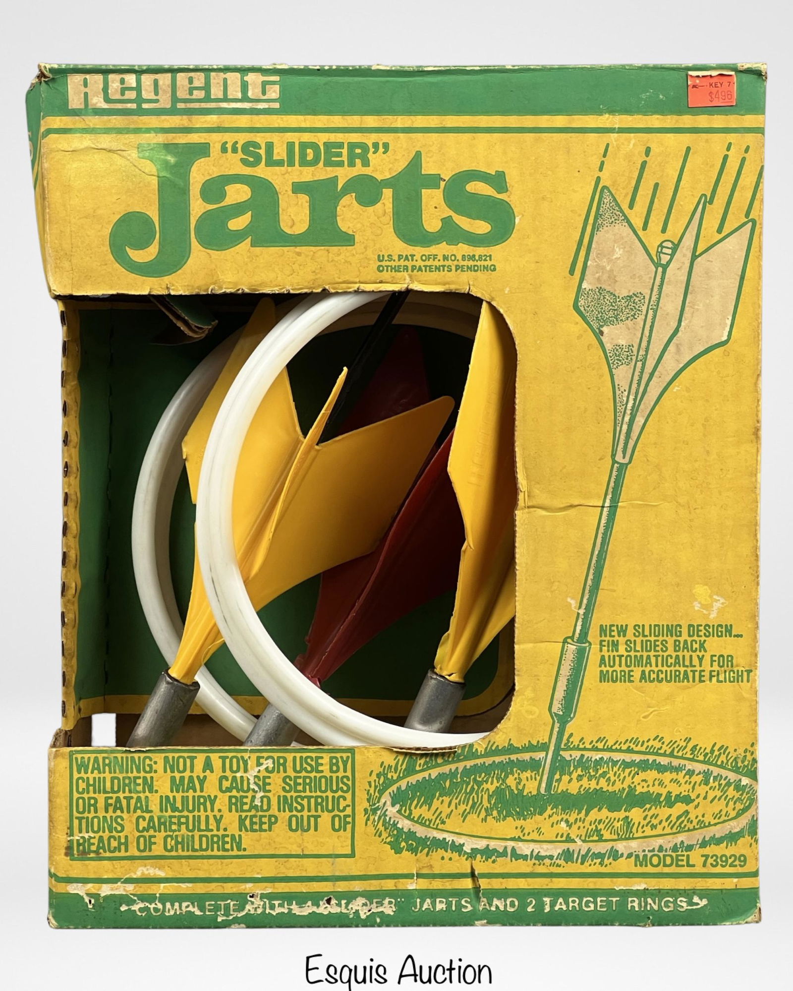 Vintage "slider" Jarts Lawn Darts Game By Regent