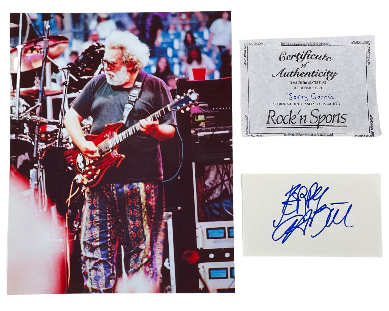 Jerry Garcia Autograph/ Signature With Photograph Auction