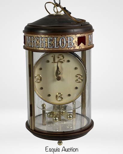 Michelob Beer Advertising Rotating Clock/ Sign
