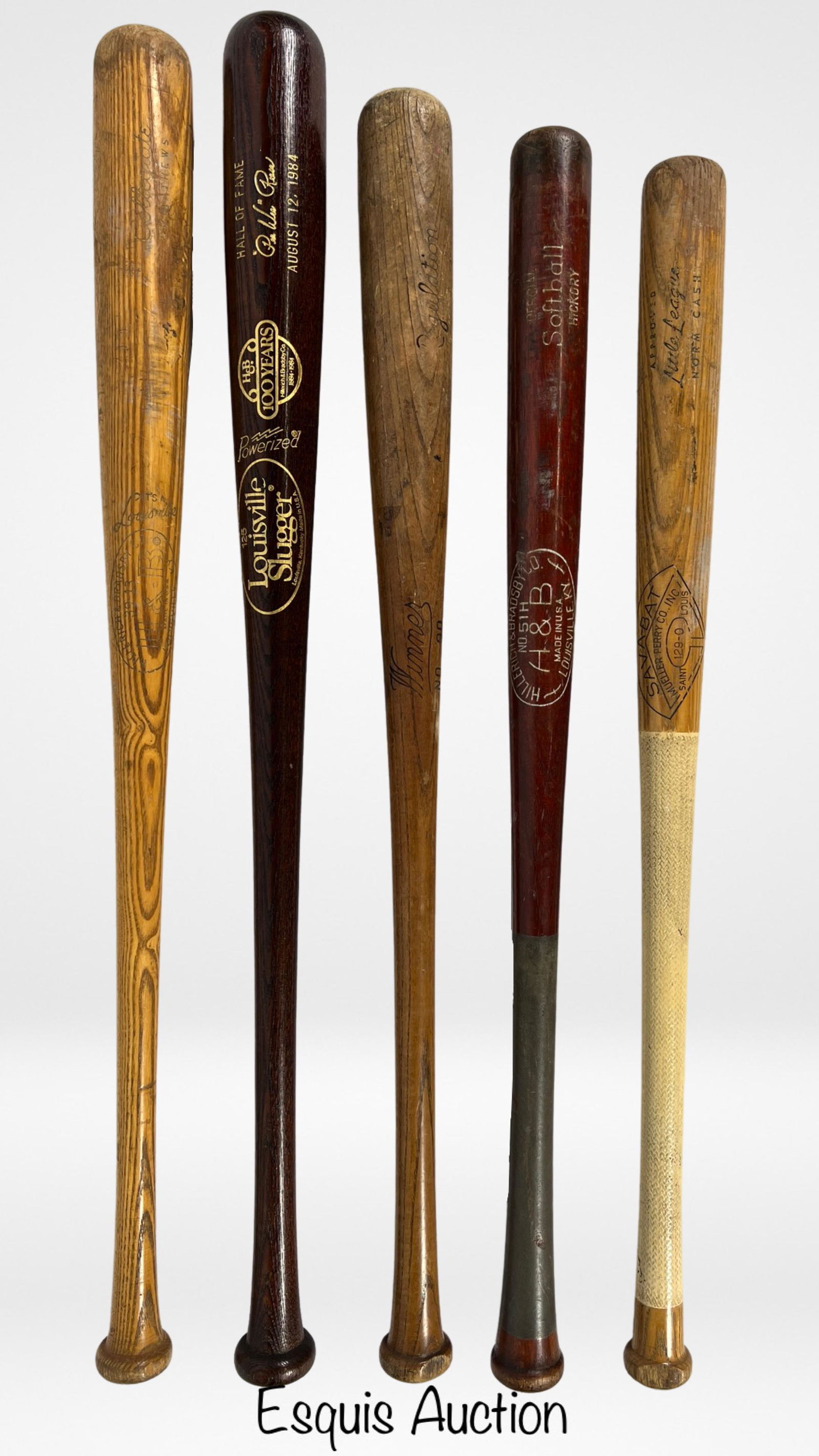 Lot Of Vintage Wood Baseball Bats