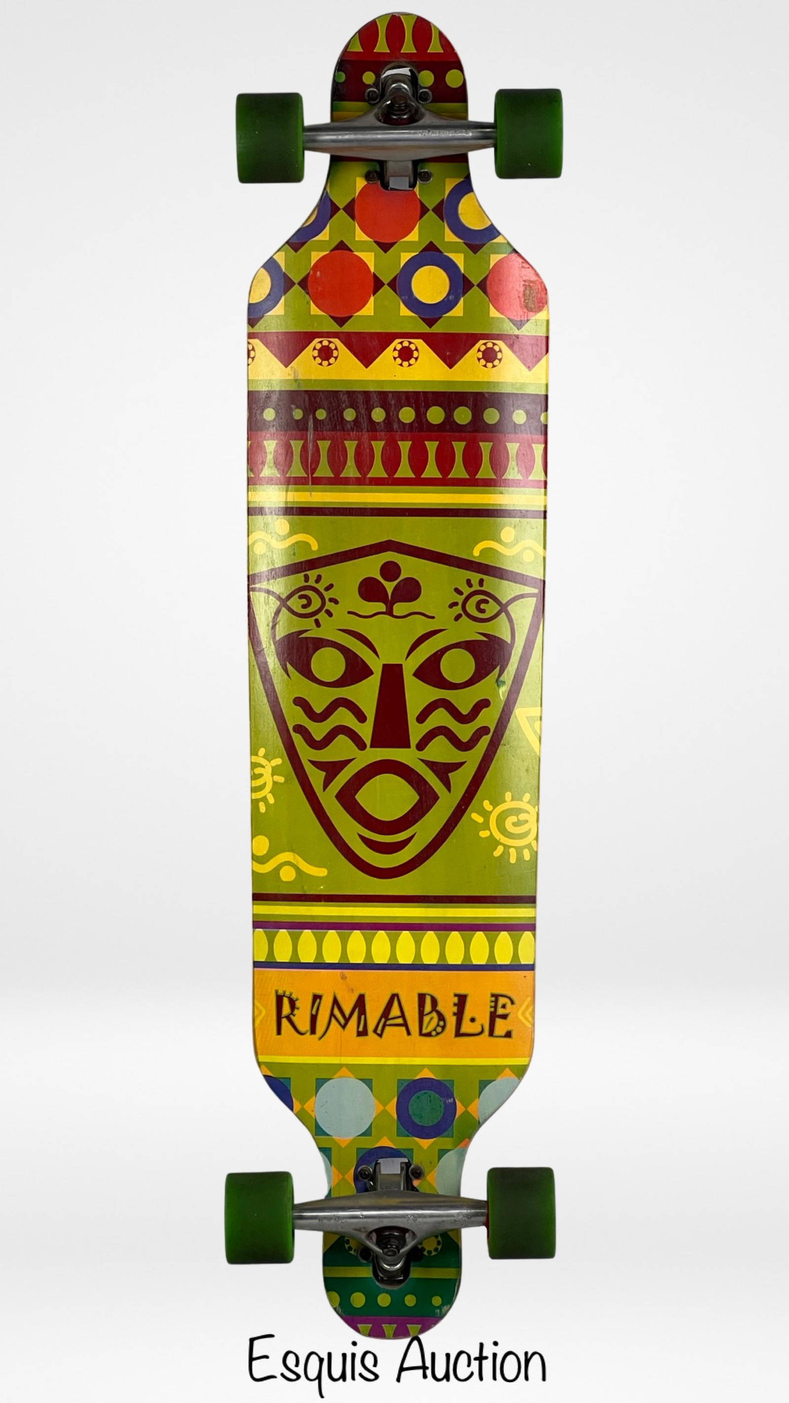 Rimable Longboard Skateboard 41" Hawaiian Auction