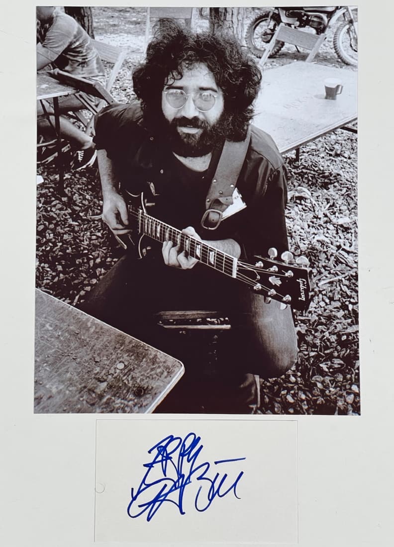 Jerry Garcia Signature/ Autograph With Photo Auction