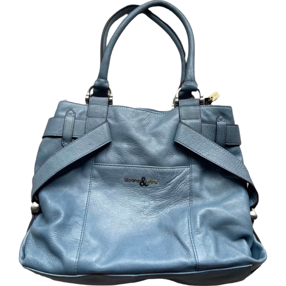 Sloane & Alex Leather Satchel Shoulder Bag Auction