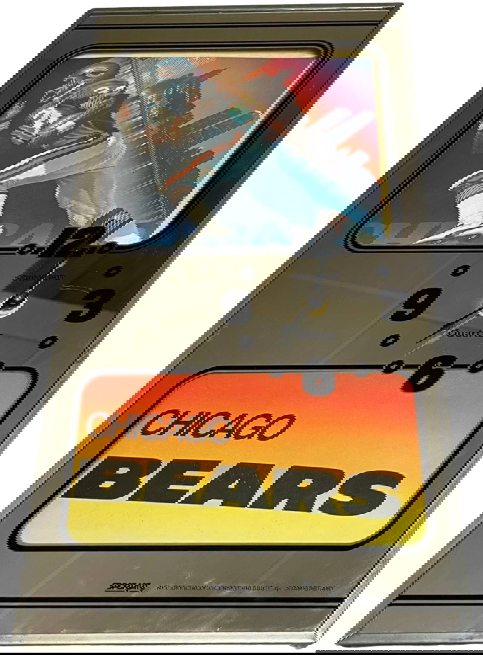 Chicago Bears Art Framed Mirror Wall Clock Nfl Auction