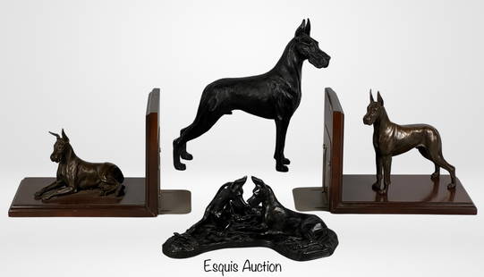Tony Acevedo Doberman Pincher Dog Sculptures & Bo