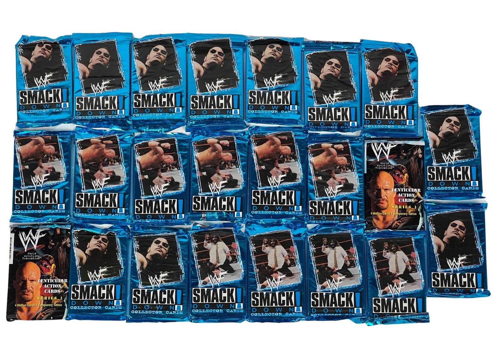 Lot Of 1999 Wwf Smackdown! Collector Card Packs Auction