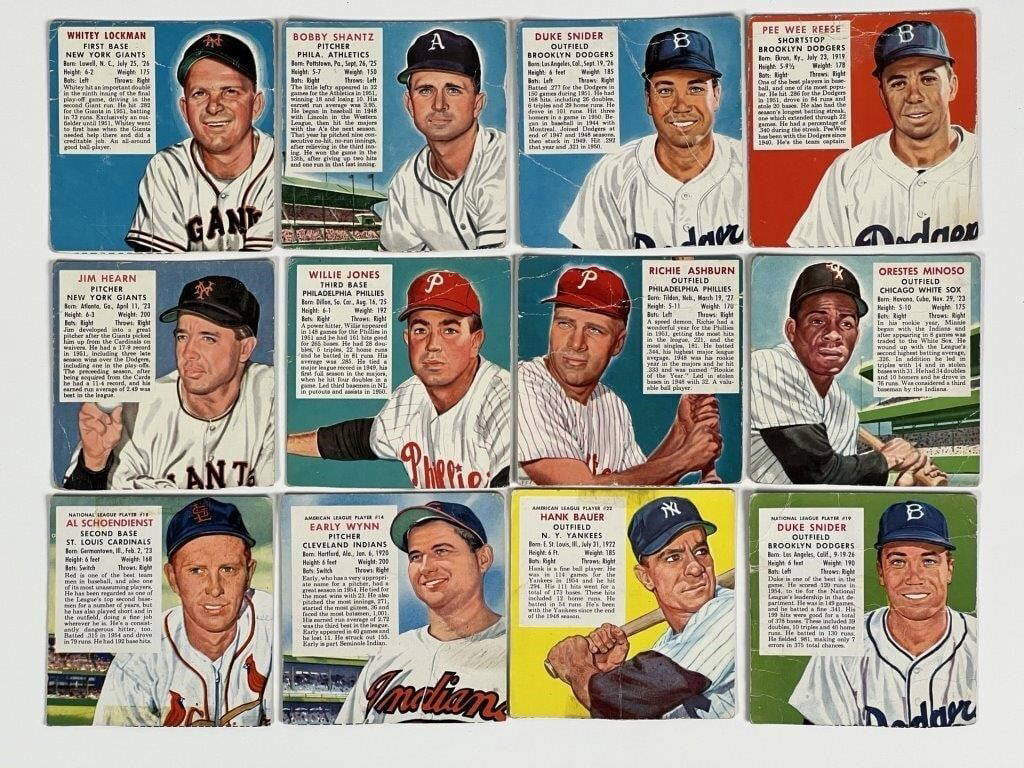 1952 Red Man Tobacco Baseball Cards With Stars Auction
