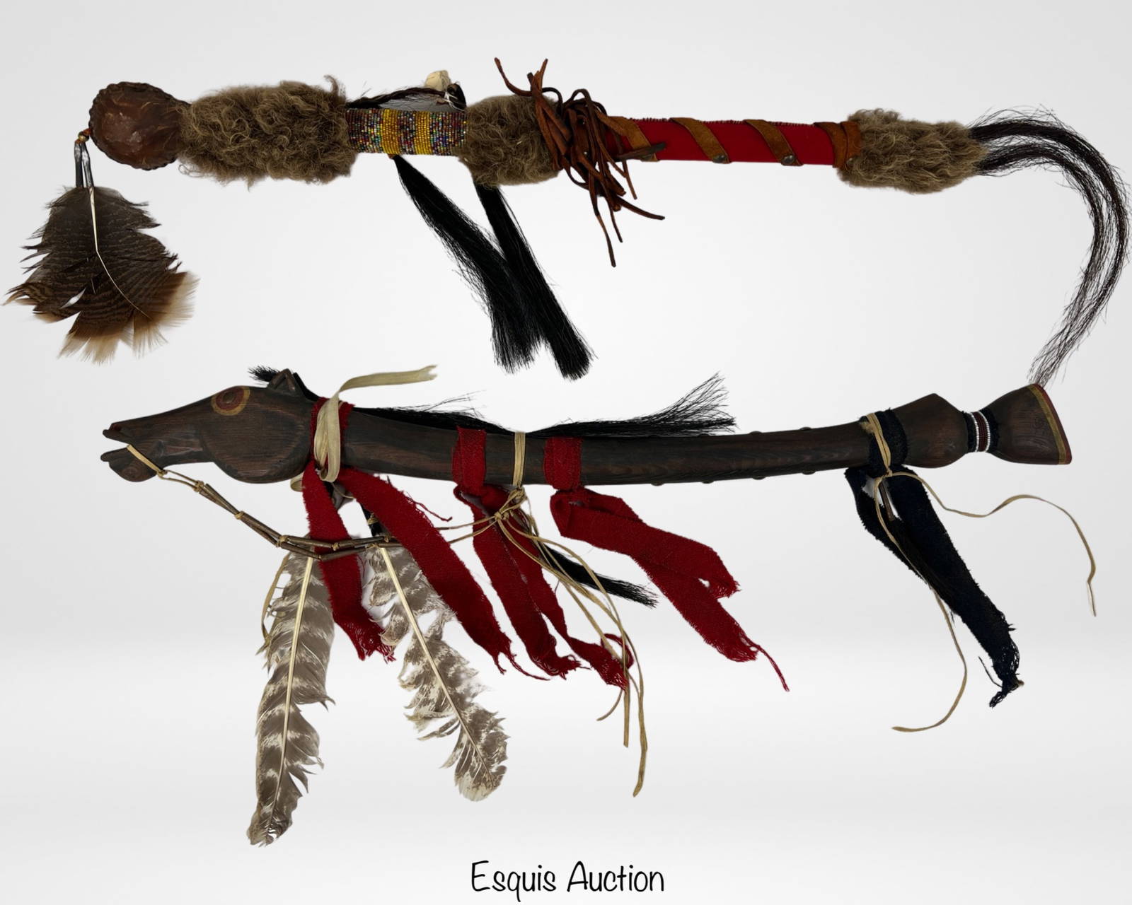 Native American Ceremonial Dance & Talk Sticks Auction