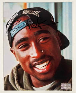 Autograph Signed Tupac Shakur Photo