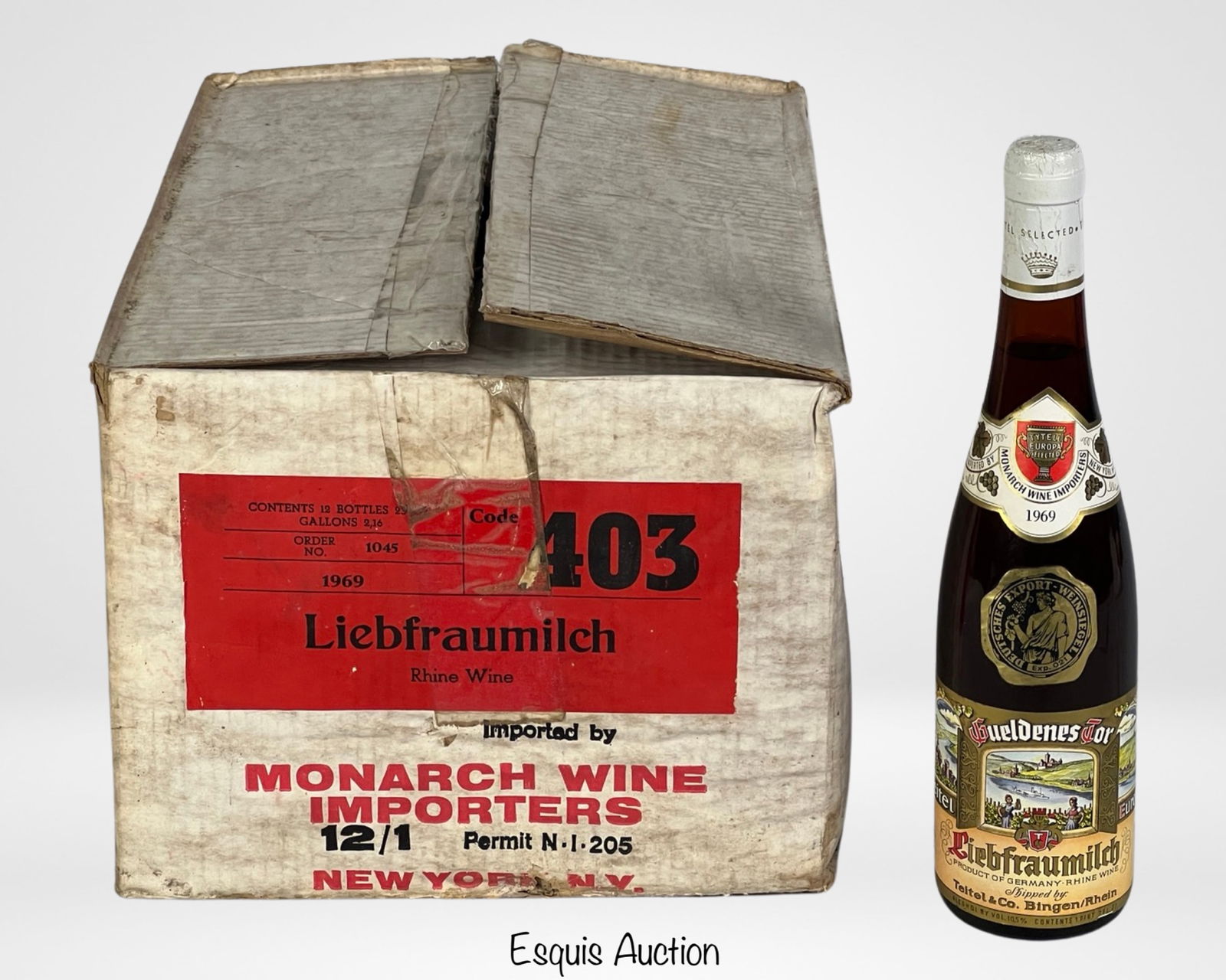 10 Bottles Of 1969 Liebfraumilch Rhine Wine Sealed