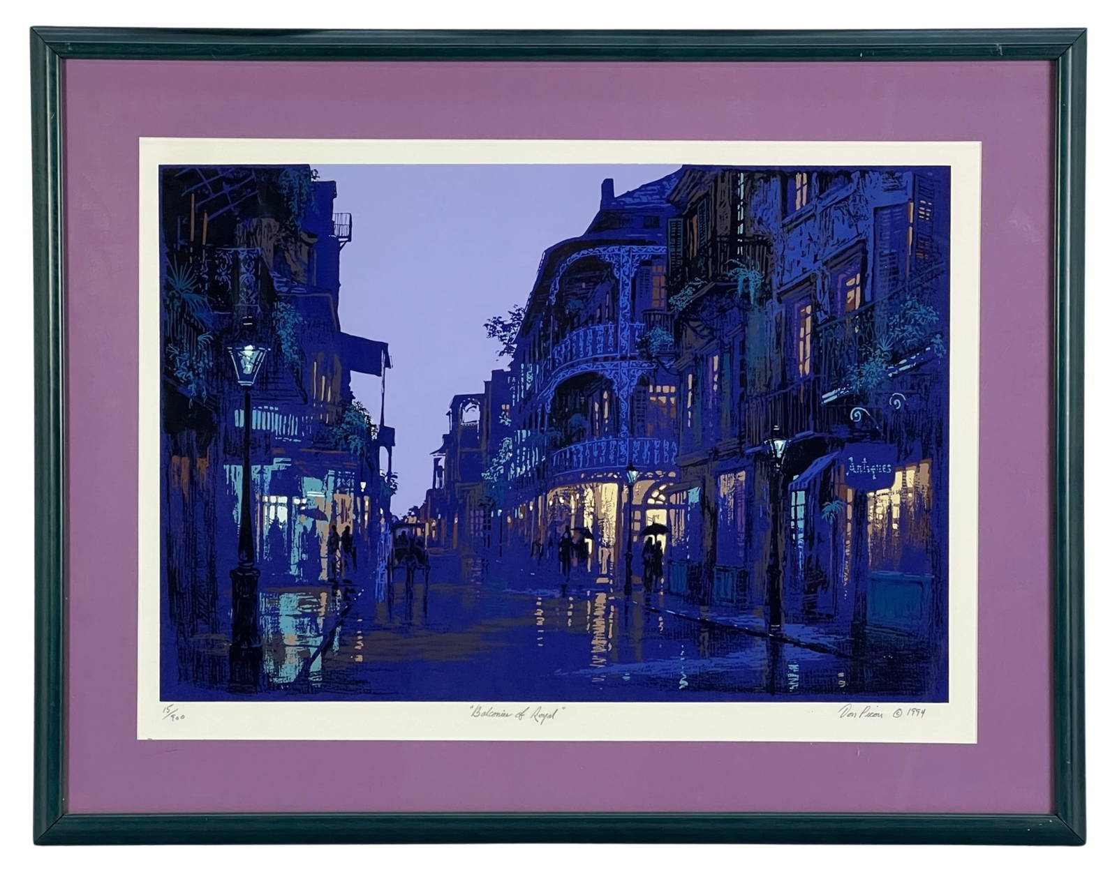 Don Picou Le Hand Signed New Orleans Serigraph Art Auction