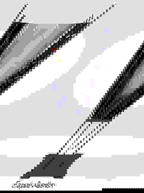 Mark Hines 35" Art Glass Brutalist Vase Auction