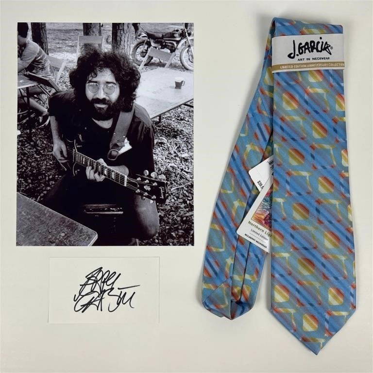 Jerry Garcia Autograph/ Signature With Le Tie Auction