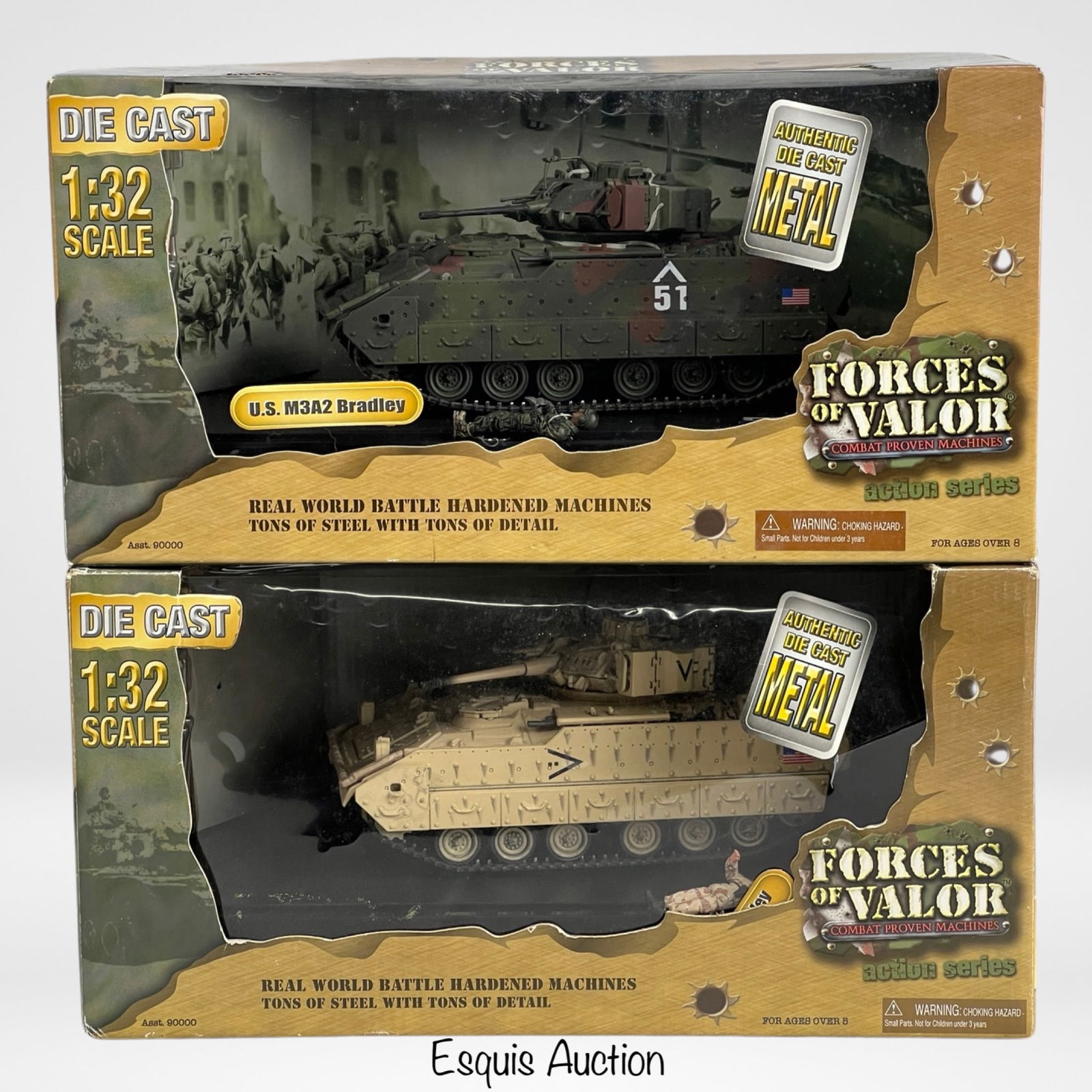 Forces Of Valor- 1/32 Die-cast Bradley Tanks Auction