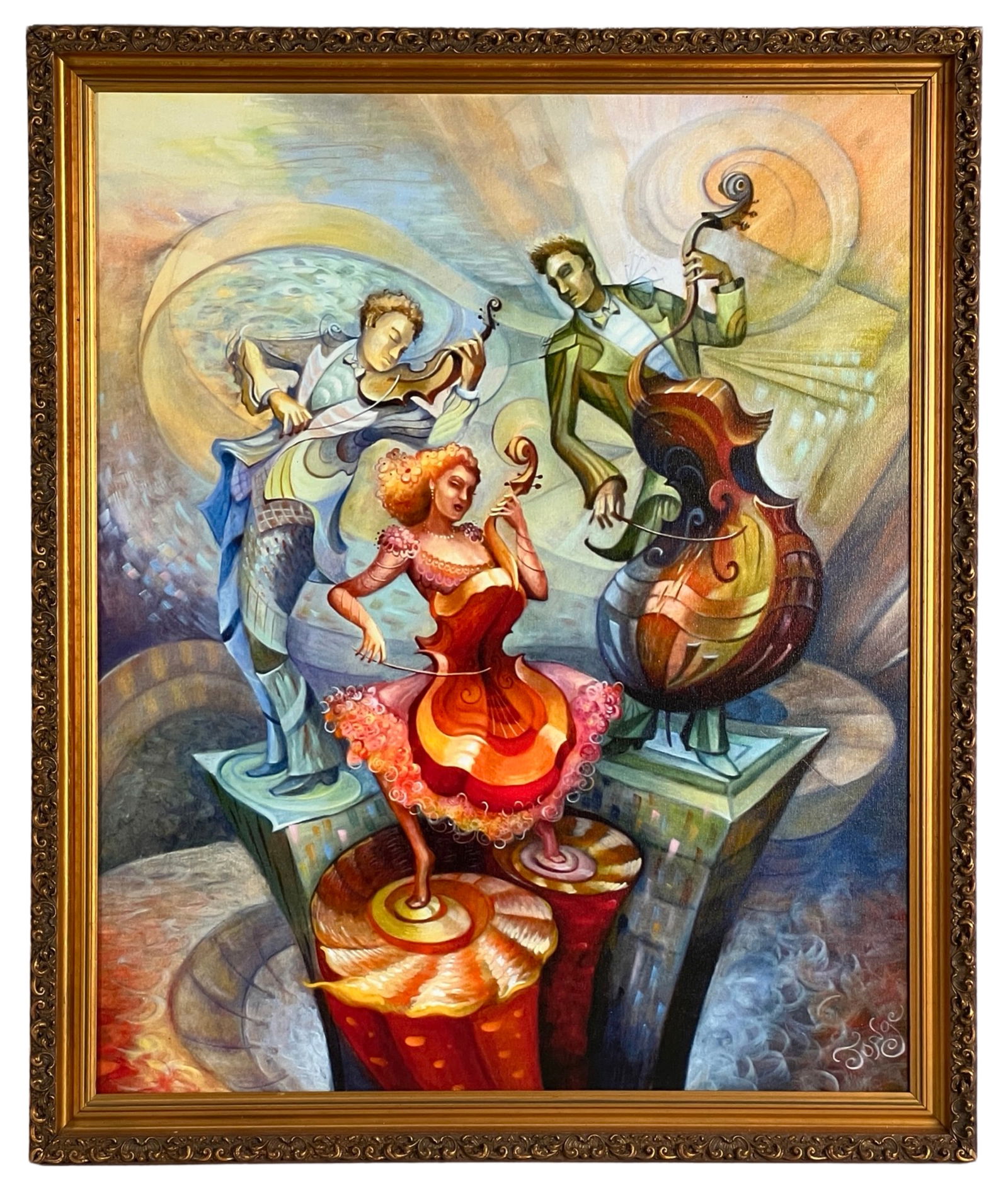 Laura Lee Jung Surrealist Musicians Giclee Art