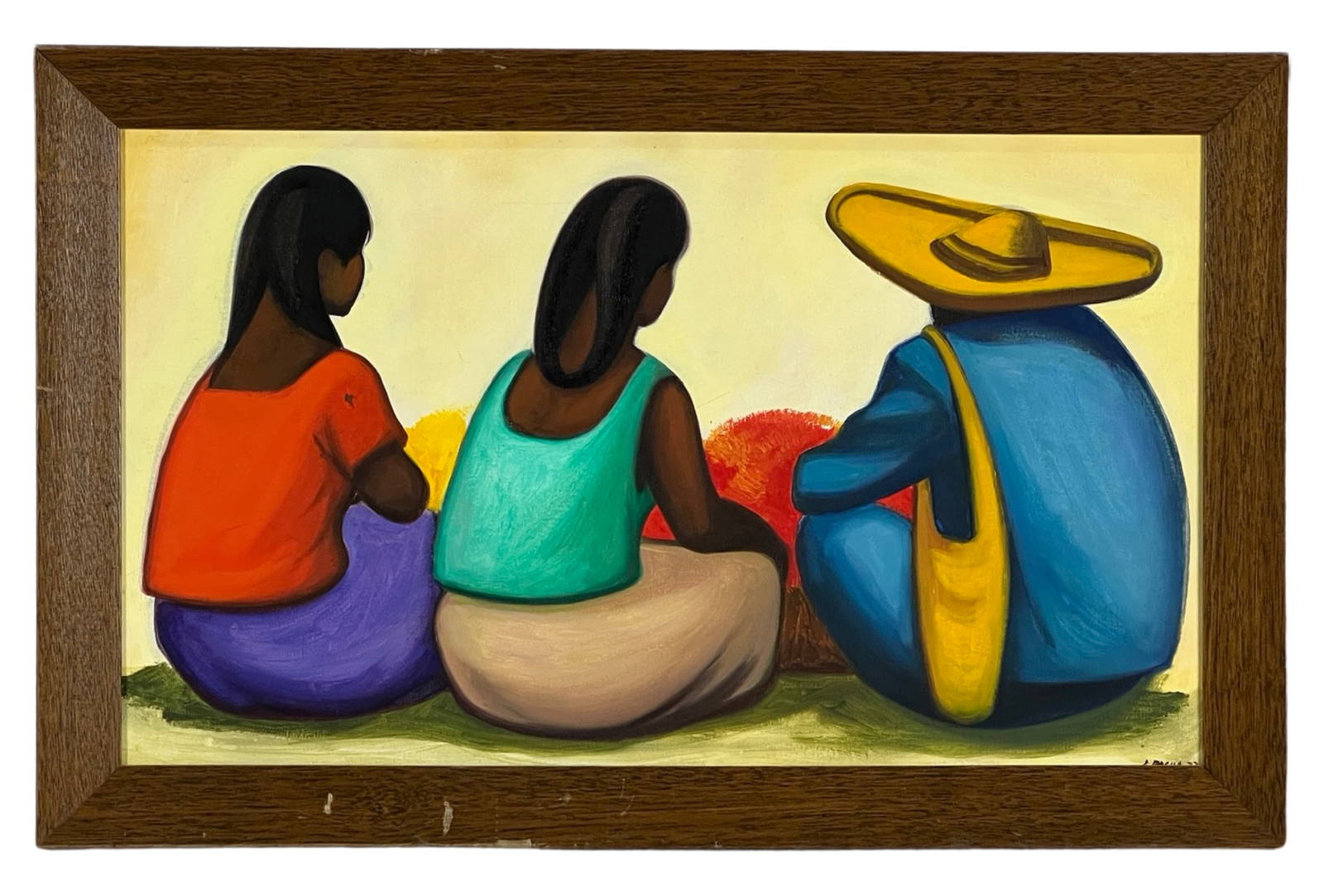 J. Rocha Mexican Oil Painting Auction