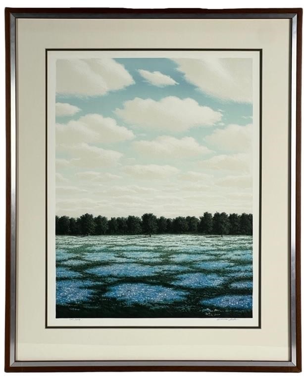 Thomas Locker- "clouds" Le Hand Signed Lithograph Auction