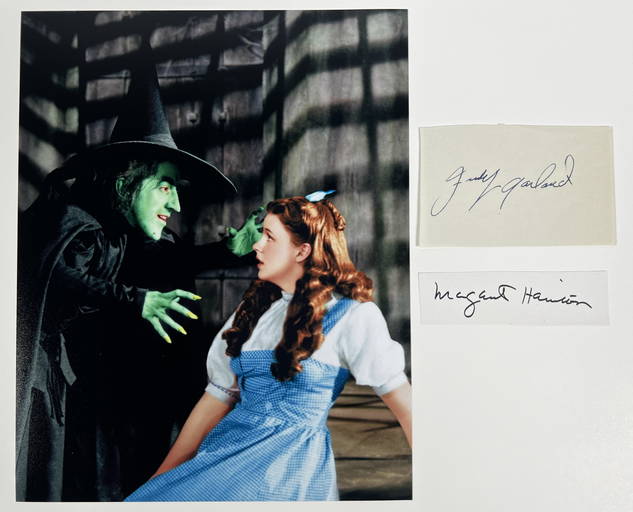 Judy Garland & Margaret Hamilton Signatures