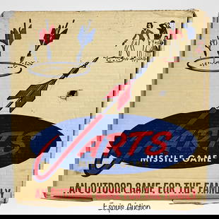 Vintage Jarts Missile Lawn Darts Game In Box