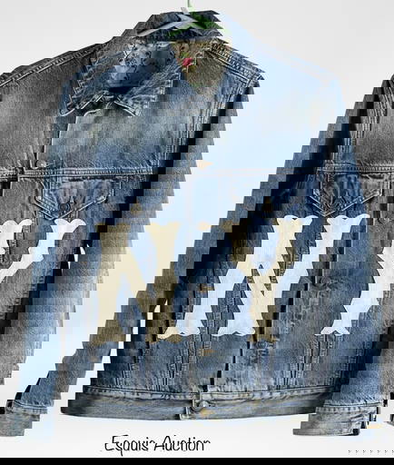 Gucci Ny Yankees Embroidered Blue Denim Jacket