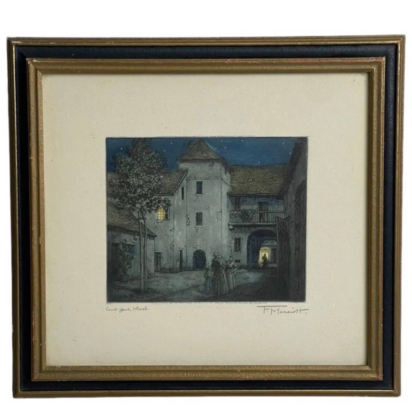Frederick Marriott France Colour Etching Auction