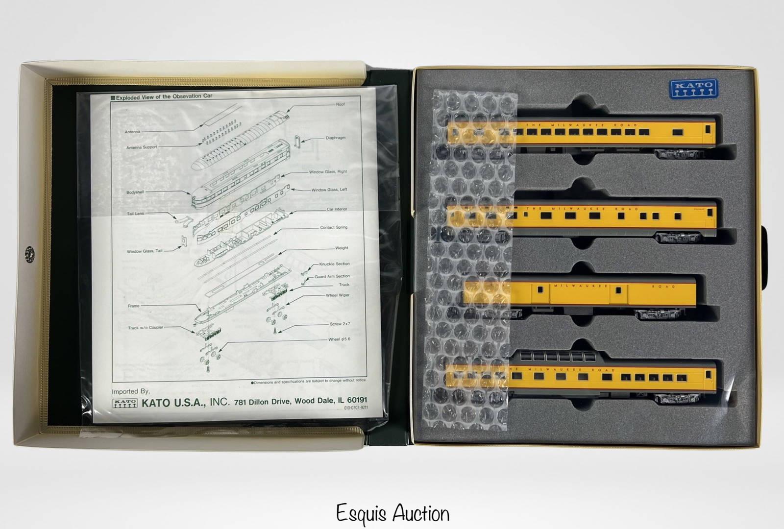 Kato N Scale Milwaukee Road Streamliner Train Set Auction