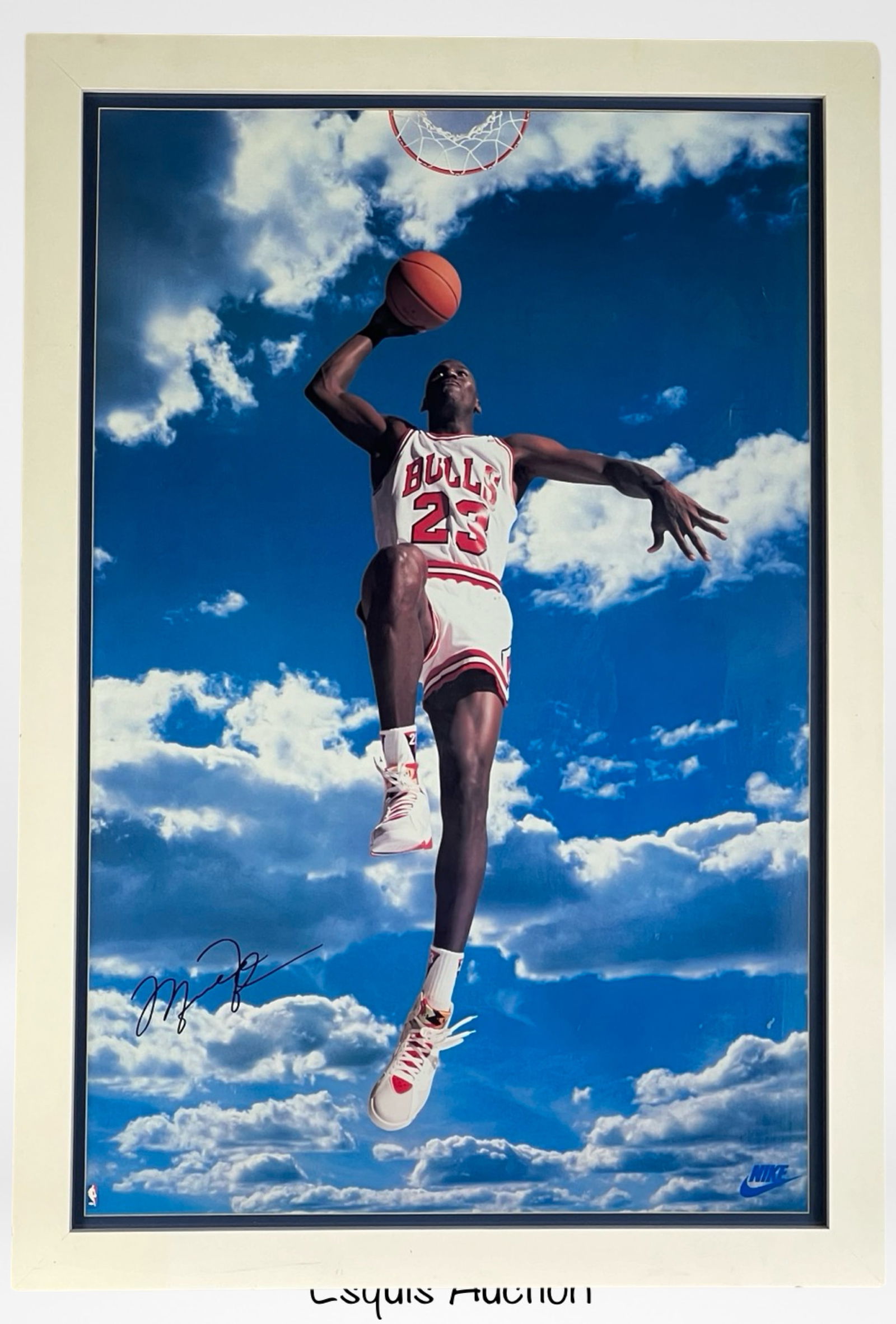 Michael Jordan Signed "air Jordan" Framed Poster Auction