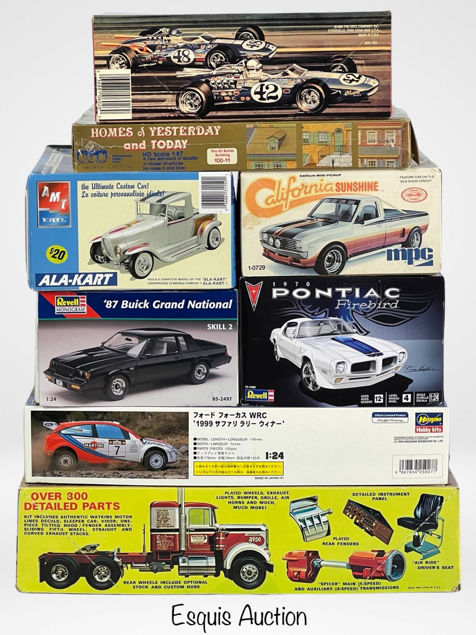 Vintage Cars & Trucks Plastic Model Kits Auction