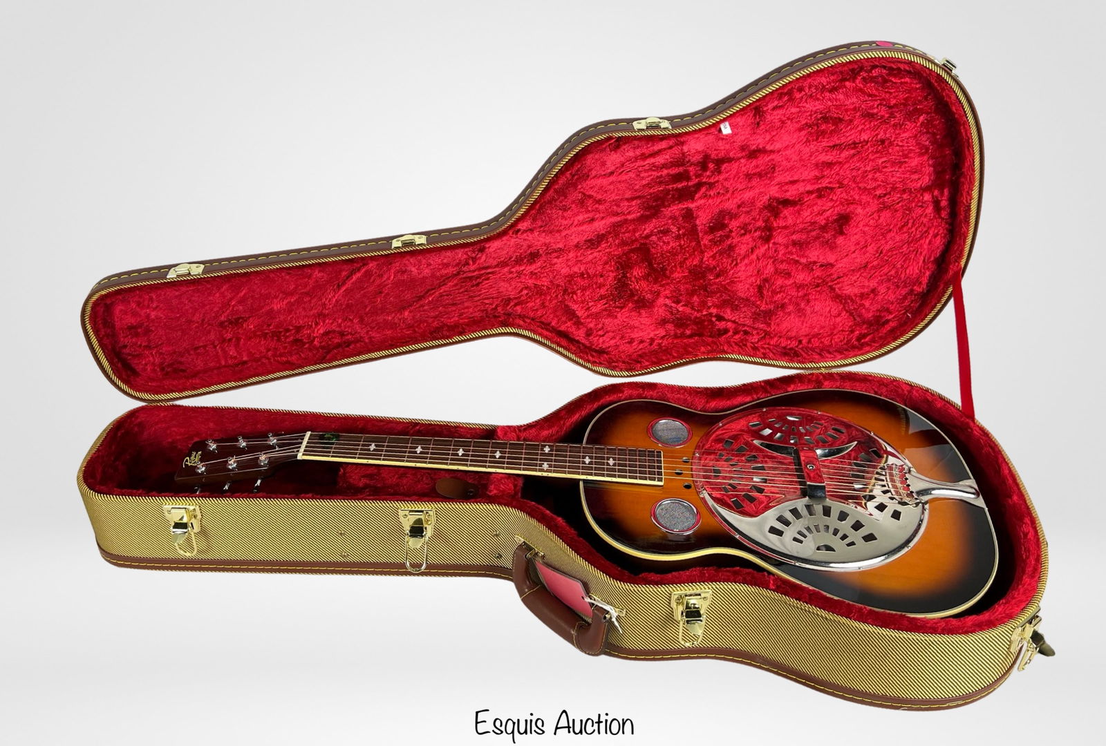 Rogue Classic Spider Resonator Sunburst Guitar Auction