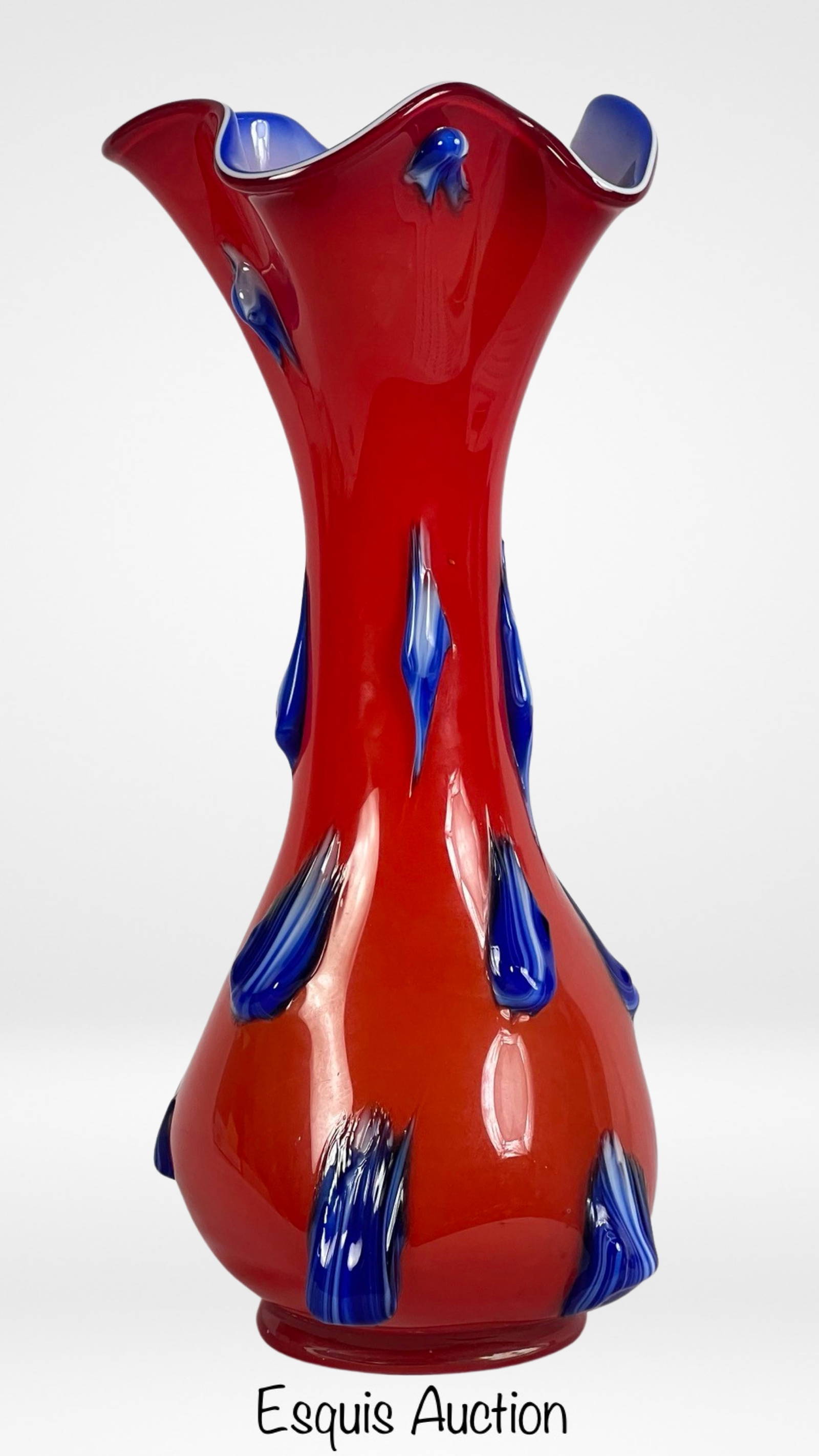 Essie Zareh Hand Blown Art Glass Baijan Vase Auction