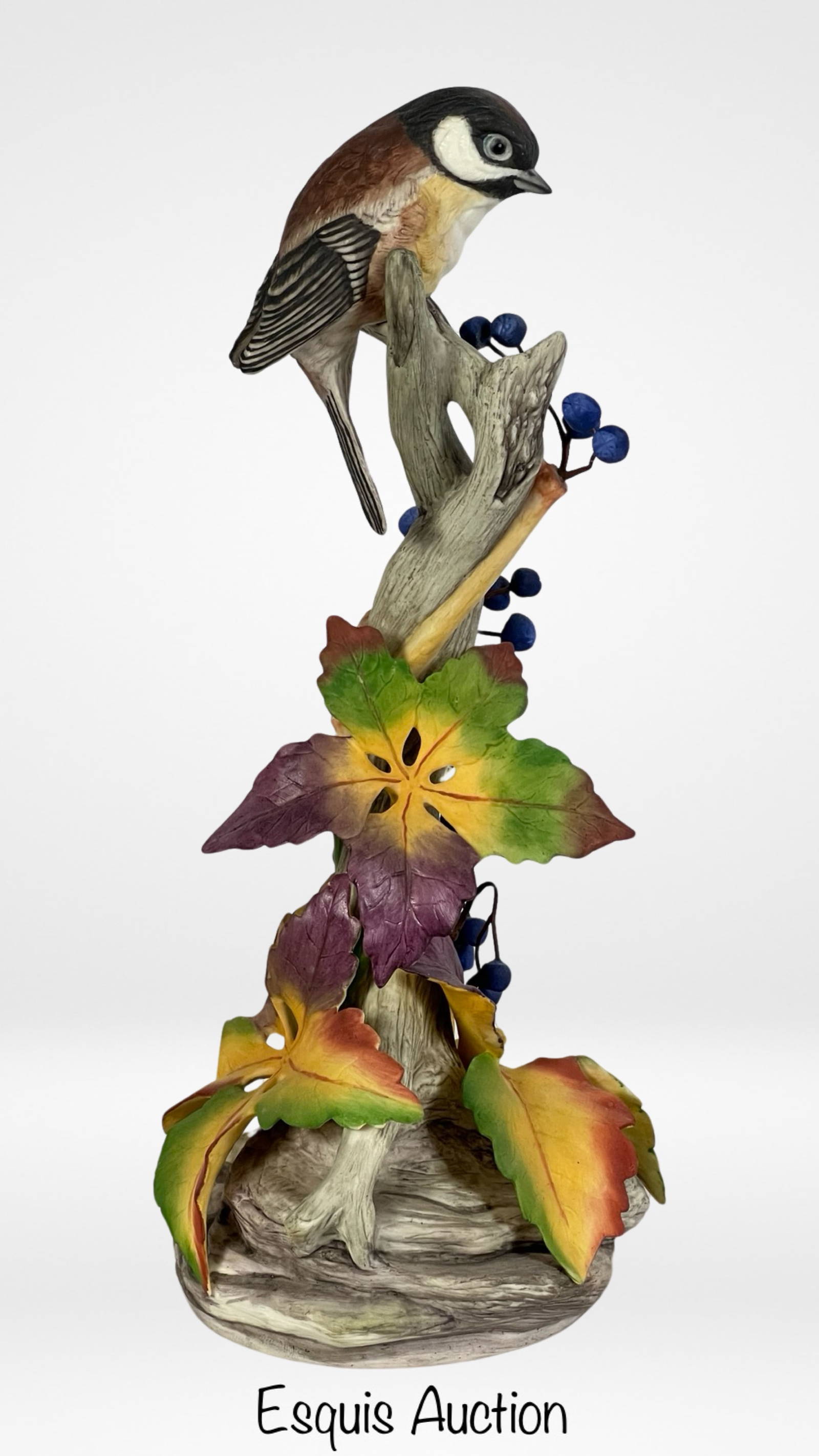 Boehm "chestnut Backed Chickadee" Bird Sculpture Auction