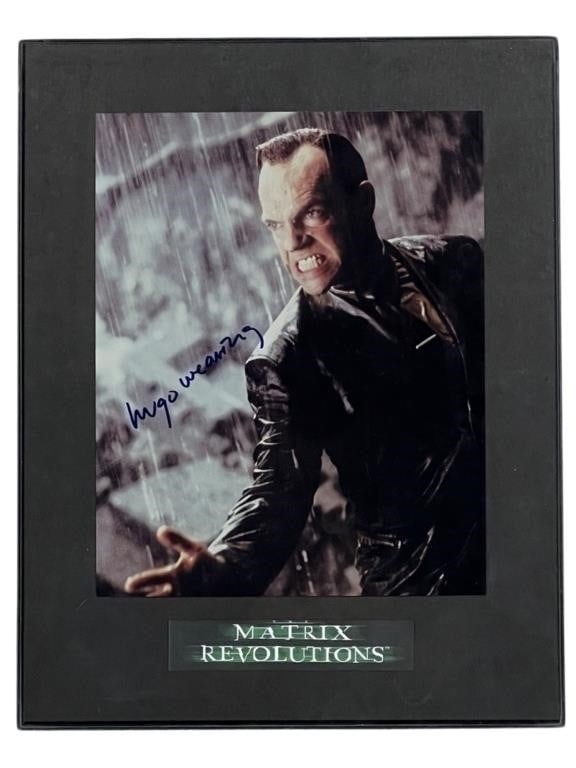 Hugo Weaving - Matrix Agent Smith Signed Photo Auction