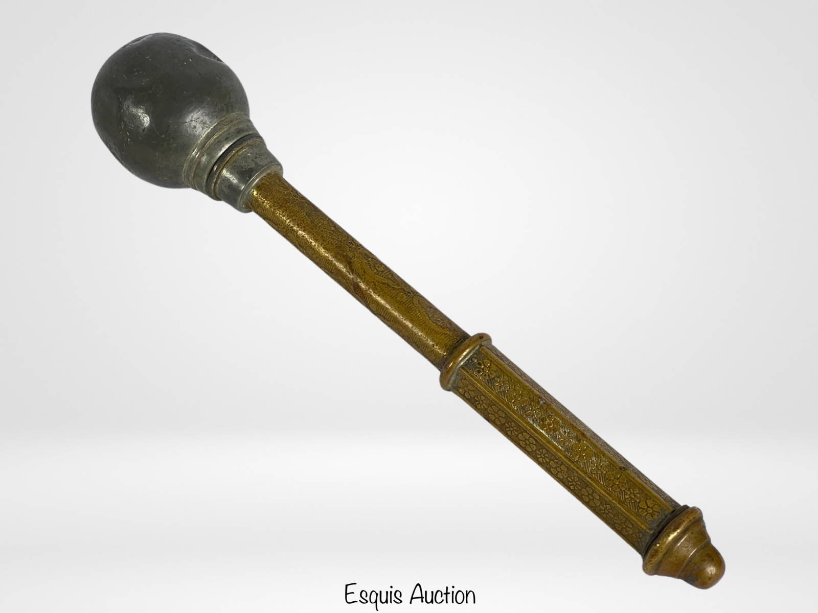 Vintage Church Priest Holy Water Sprinkler Aspergi Auction