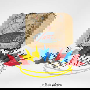 Vintage Jarts Missile Lawn Darts Game In Box