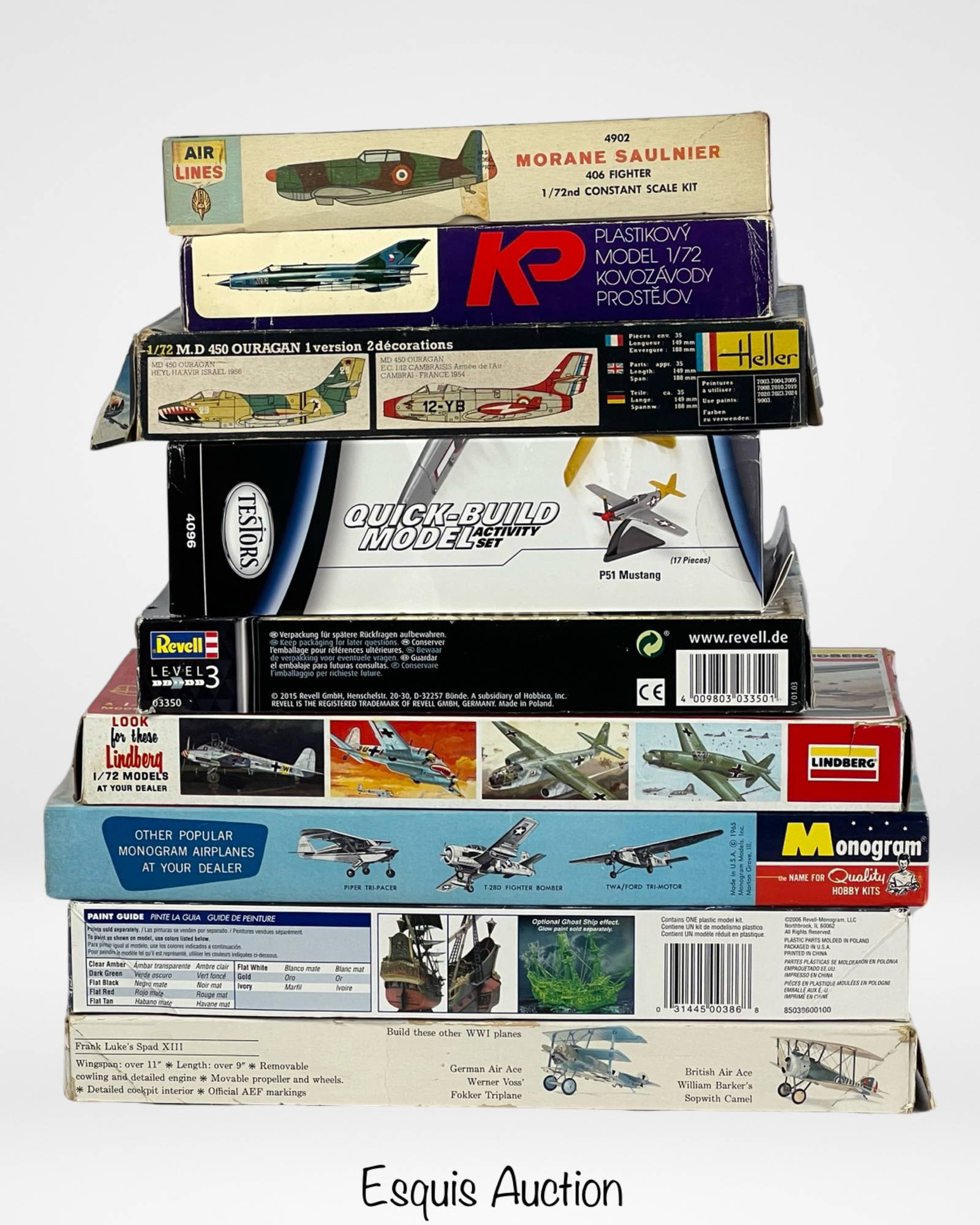 Group Of Vintage Plastic Model Kits- Airplanes Auction