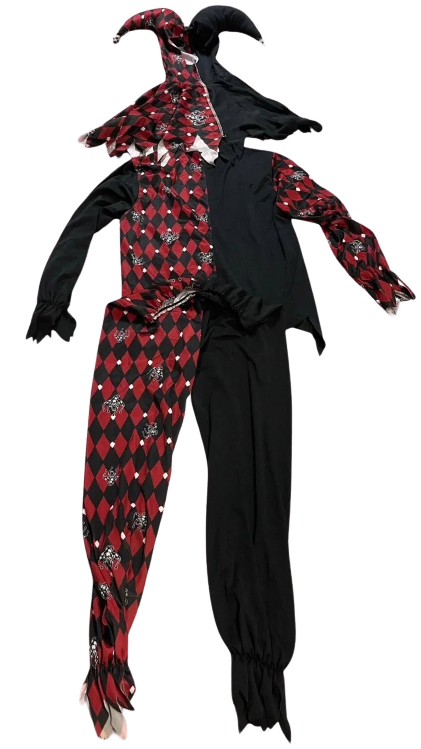 Sinister Jester Costume Halloween Adult Size Auction