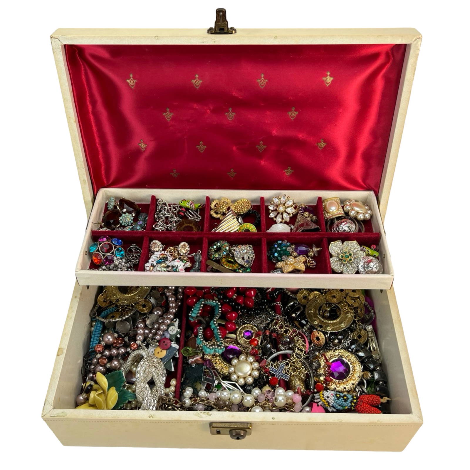 Vintage Jewelry Box Full Of Unsearched Treasures Auction