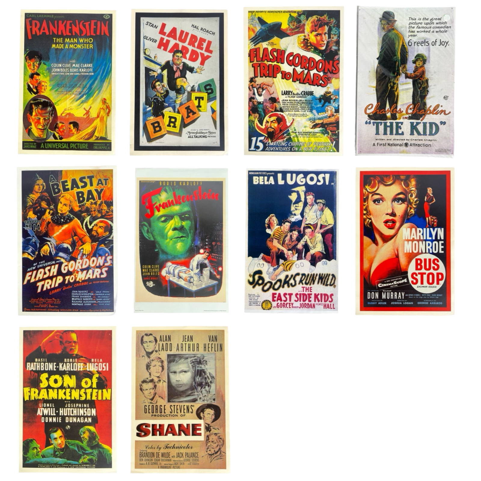Assortment Of Vintage Classical Movie Posters Auction