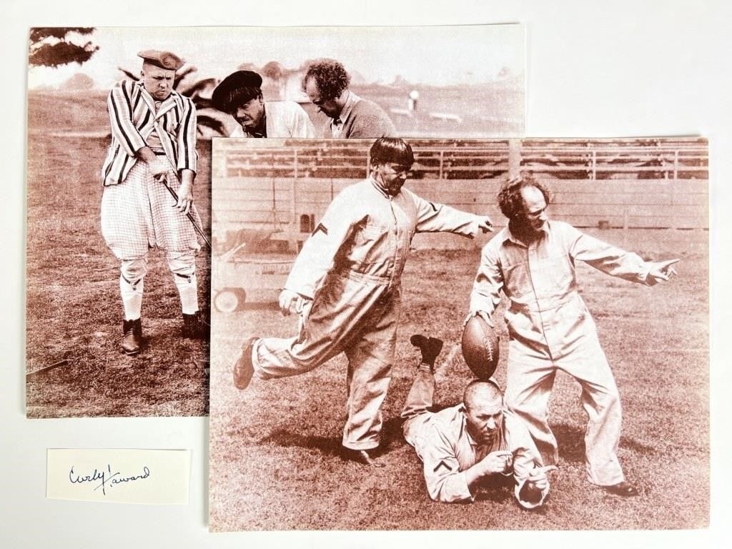 "three Stooges" Curley Howard Autograph/ Signature Auction