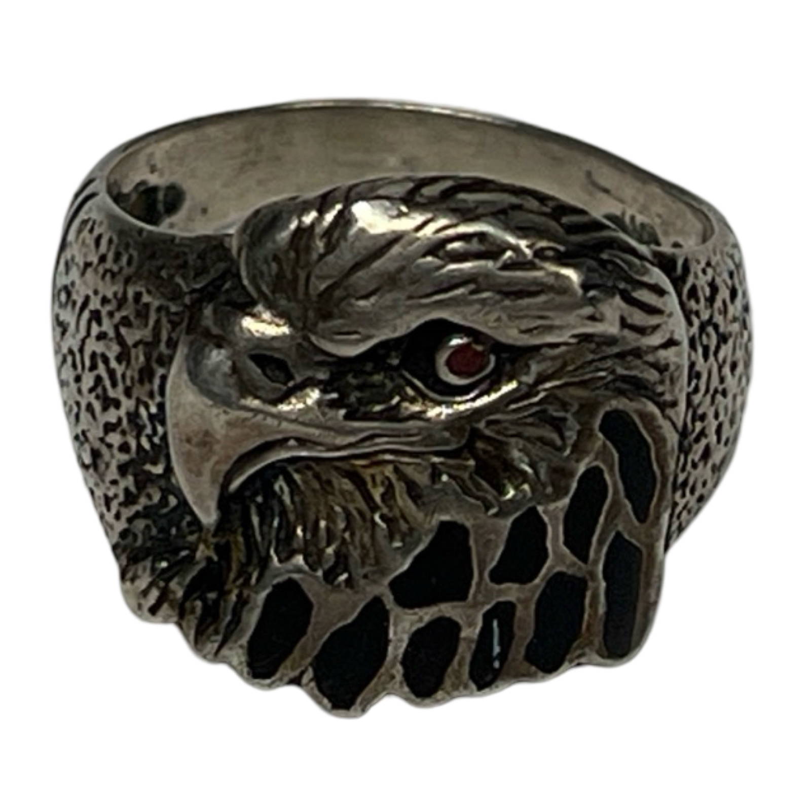 Sterling Silver Men's Eagle Ring Auction