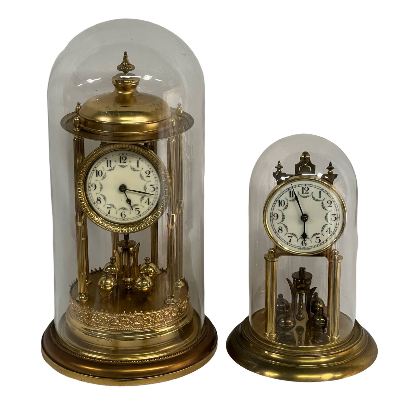 Two Vintage German Anniversary Domed Clocks Auction