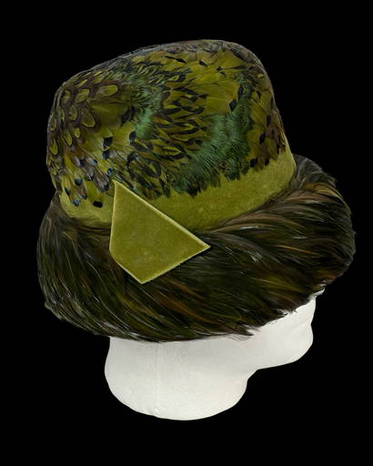 Carson Pirie Scott & Co. 1950s Feather Hat