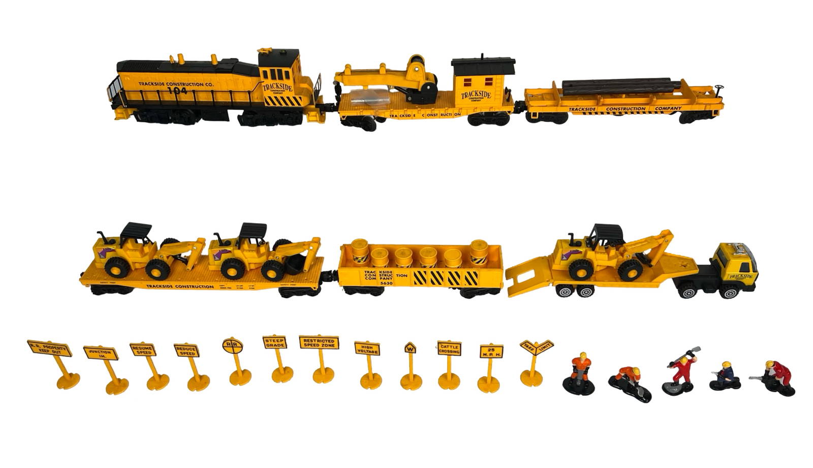 K-line Trackside Construction Set W/ 104 Engine Auction