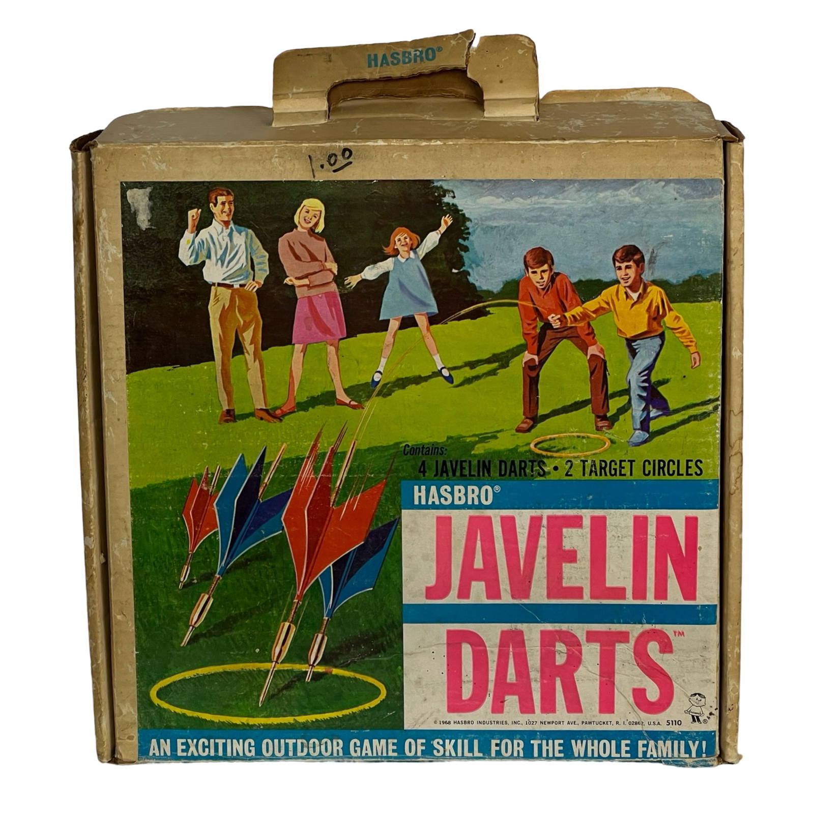 Vintage 1968 Jaweling Darts Jarts Lawn Game Hasbro Auction