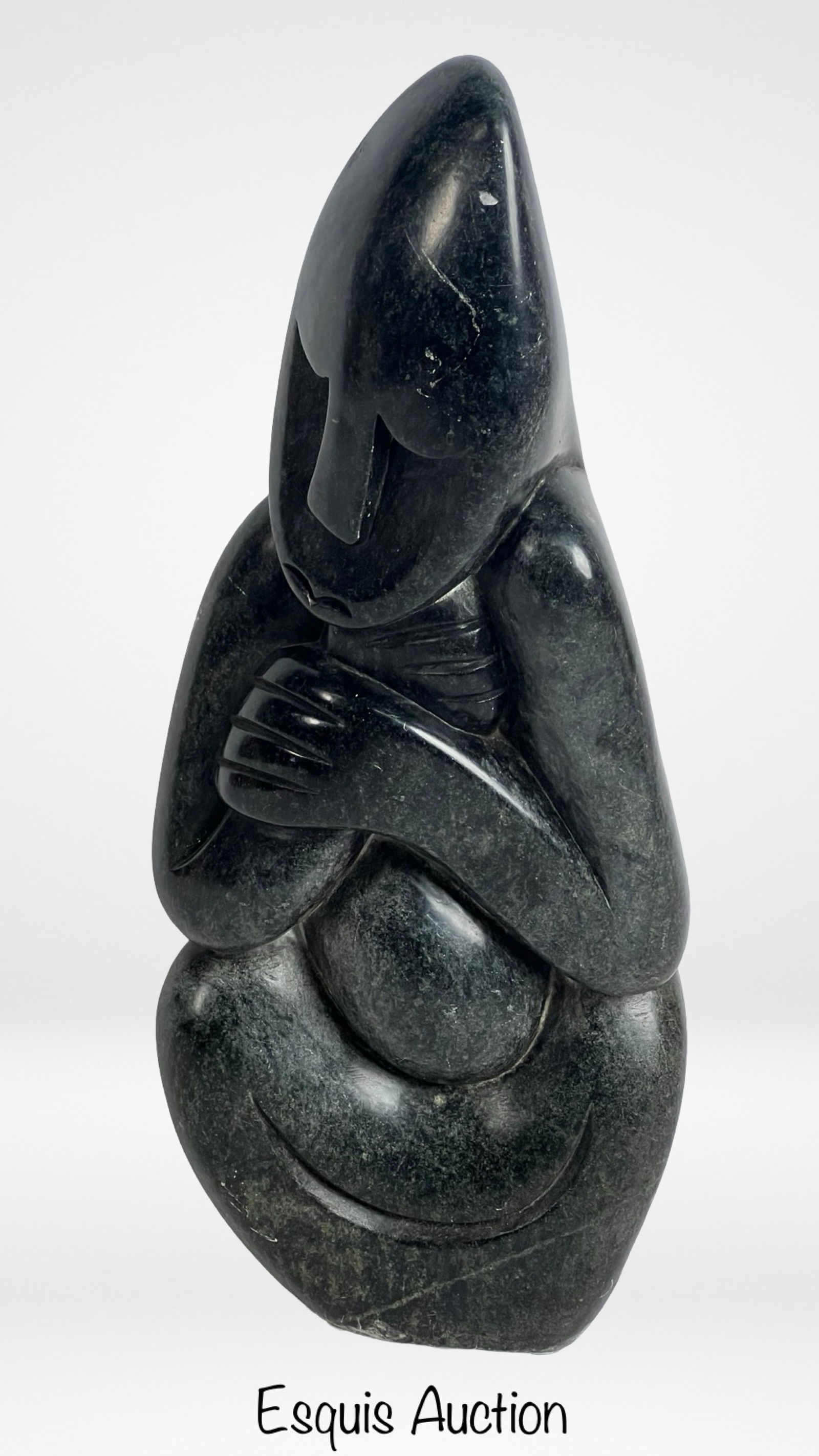 Zimbabwean Semi Abstract Stone Carved Figure Auction