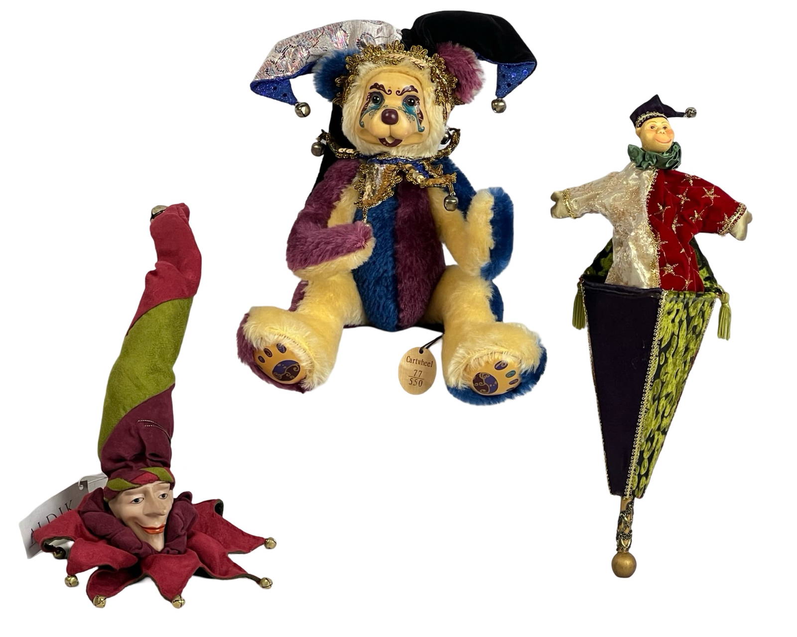 Robert Raikes Jester Bear, Aldik Jetser & Pop Up M Auction