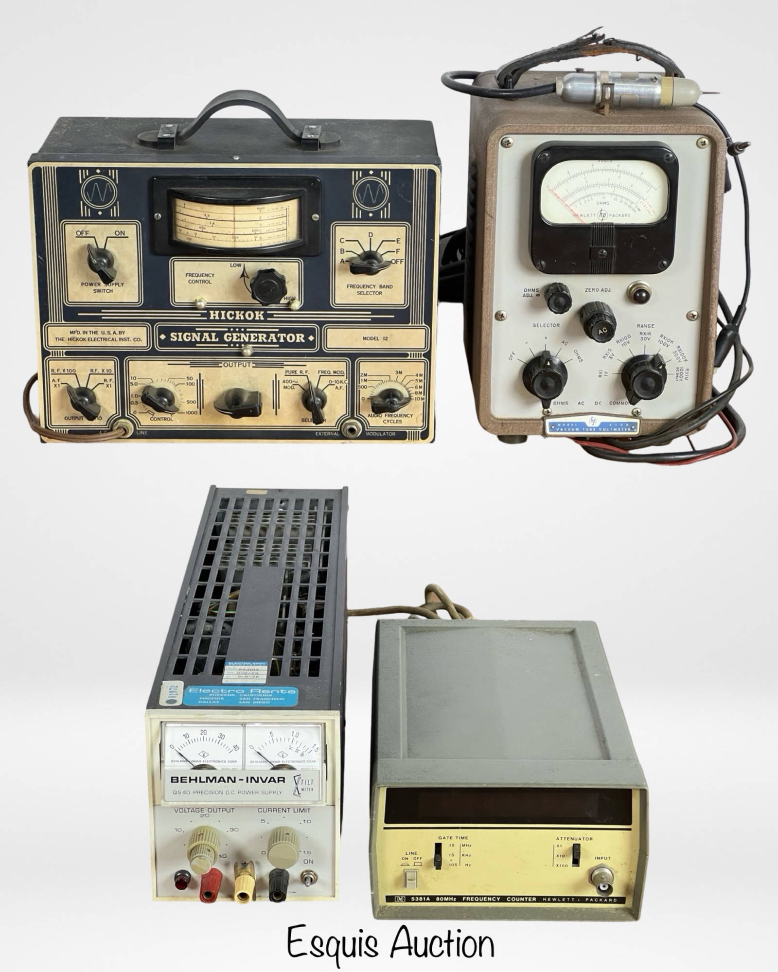 Vintage Radiotesting Equipment Hp Vacuum Tube Volt Auction