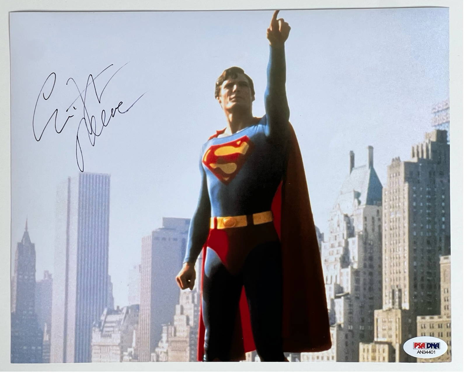 Christopher Reeve As Superman: Autographed Photo Auction