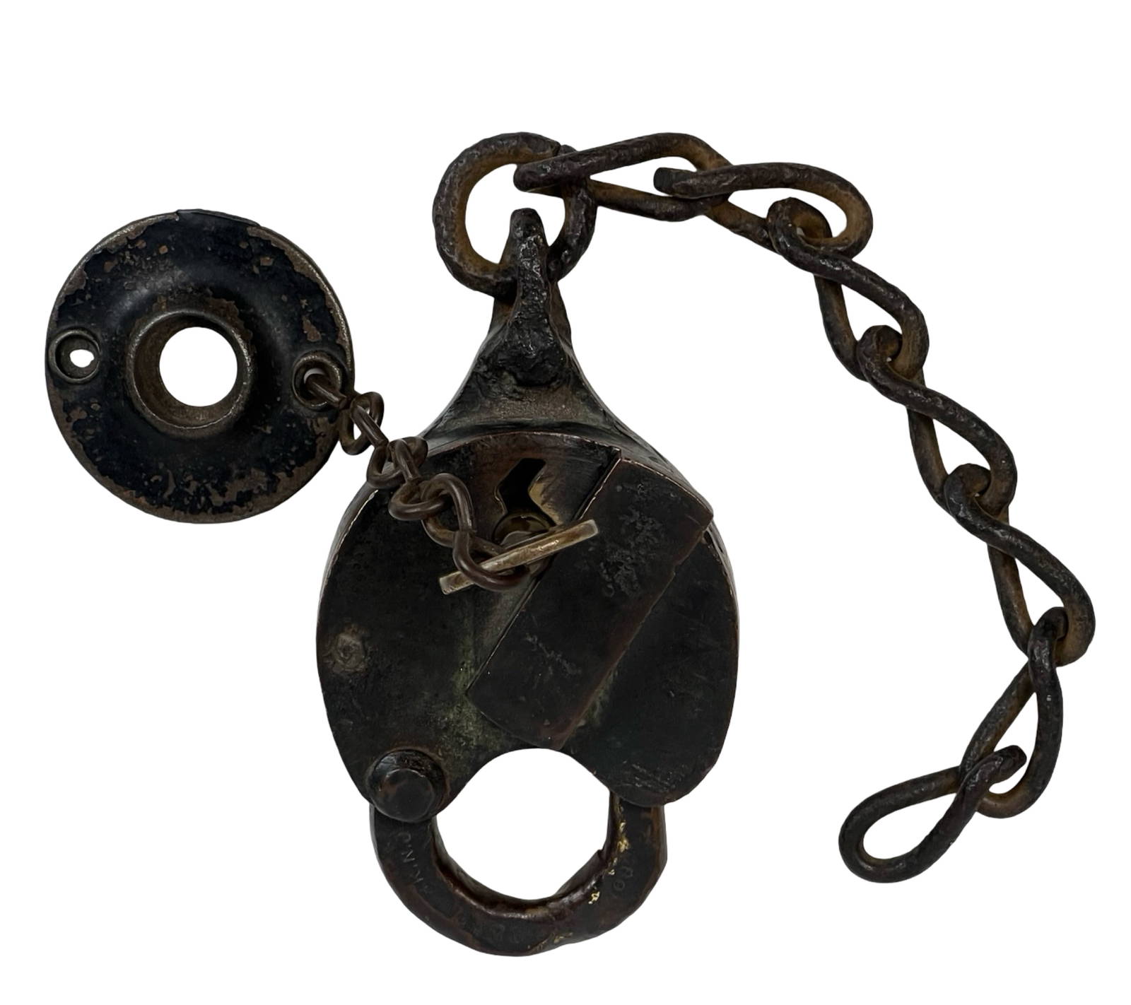 Antique Railroad Train Lock With Key Auction