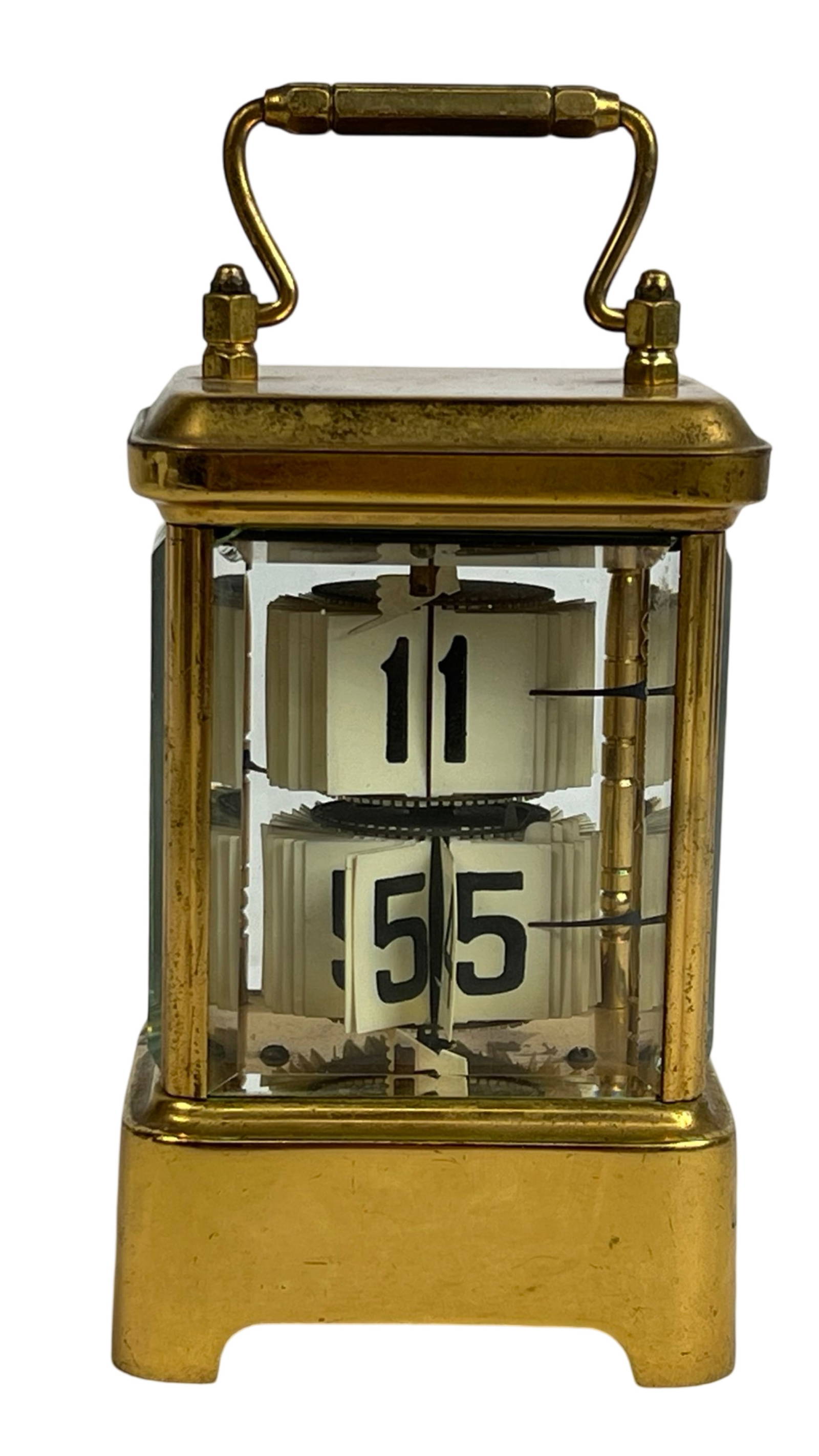 Antique Plato Clock Co. Flip Number Carriage Clock Auction